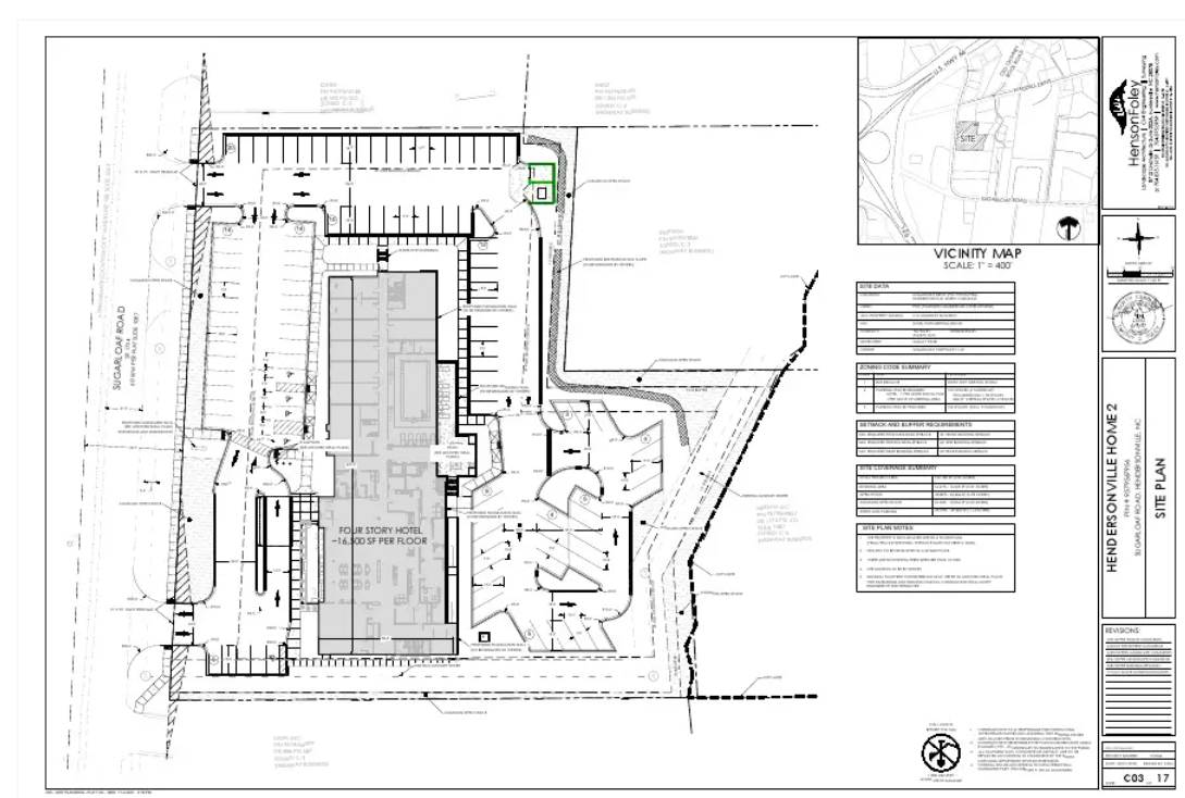 4 Story Hotel Planned for Hendersonville - Hotel Project Leads
